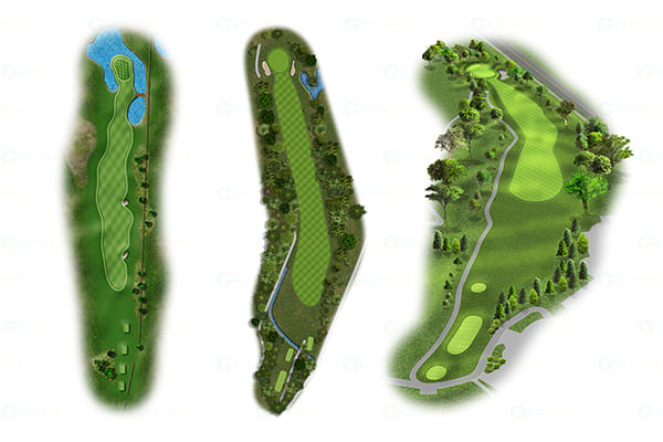 Golf Course Photoshop Render & Visualization Services | CAD.Golf